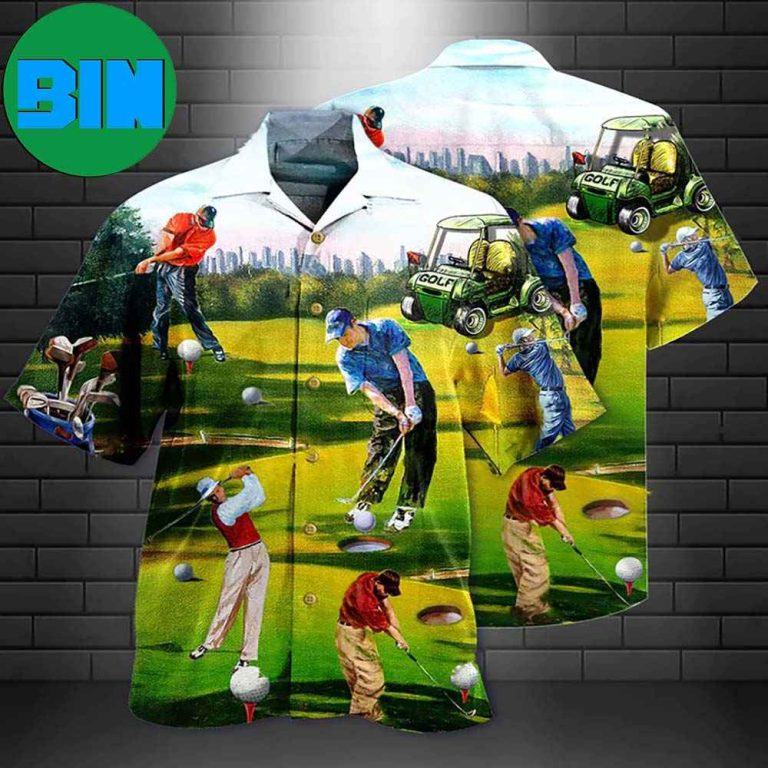 Grip It Rip It Sip It Golf Skull Pattern For Halloween Polo Shirt - Binteez