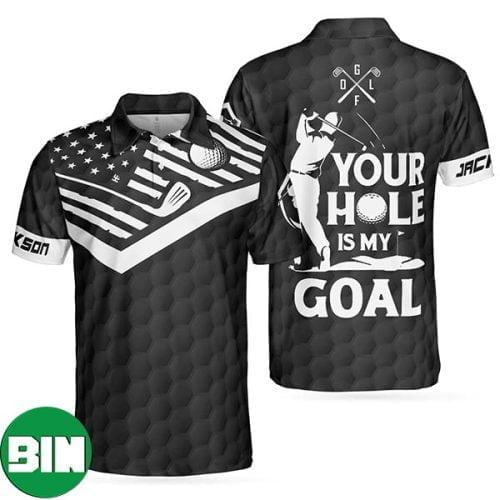 Grip It Rip It Sip It Golf Skull Pattern For Halloween Polo Shirt - Binteez