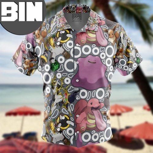 Normal Type Pokemon Pokemon Anime Hawaiian Shirt - Binteez