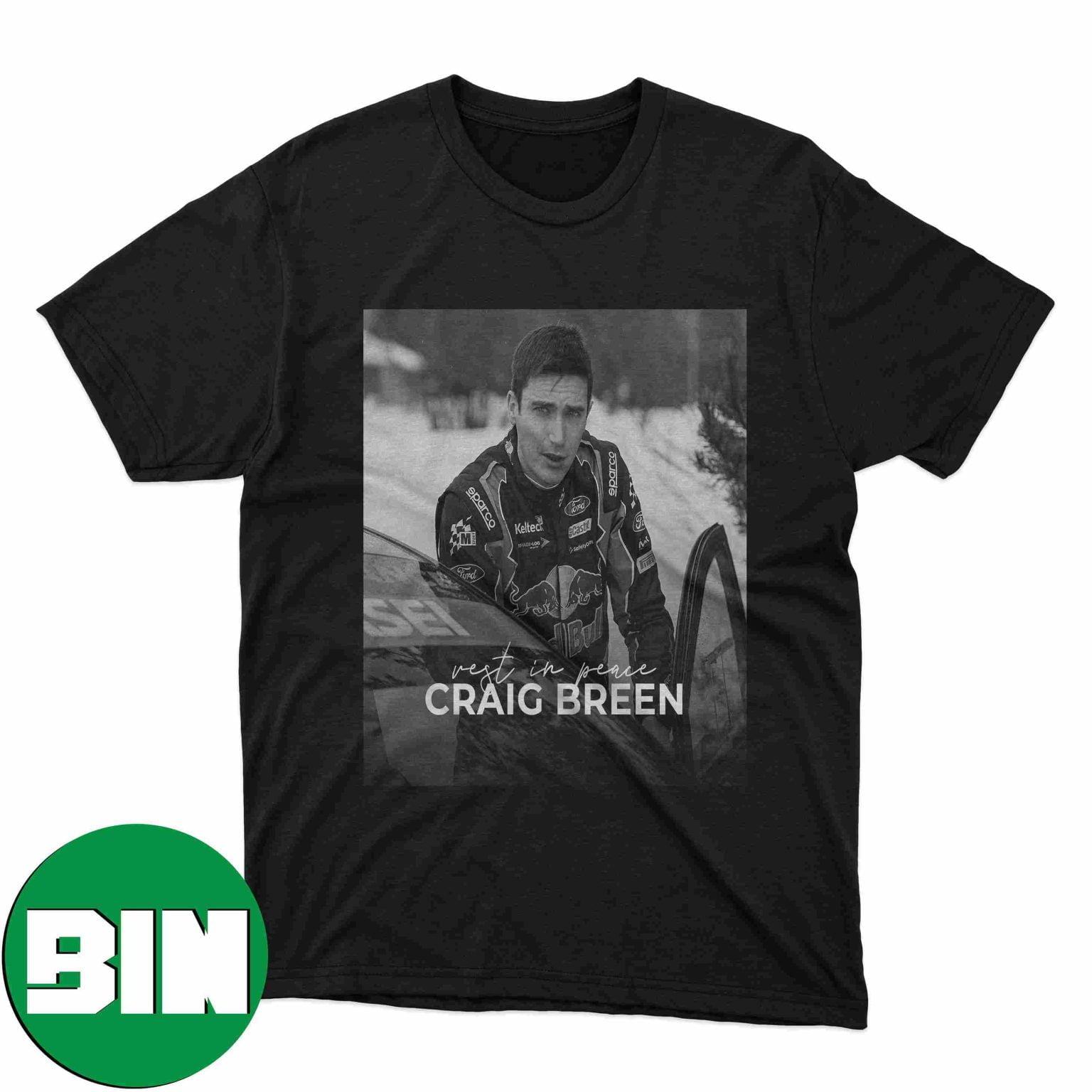 RIP Craig Breen 1990 - 2023 Rest In Peace WRC Driver T-Shirt - Binteez