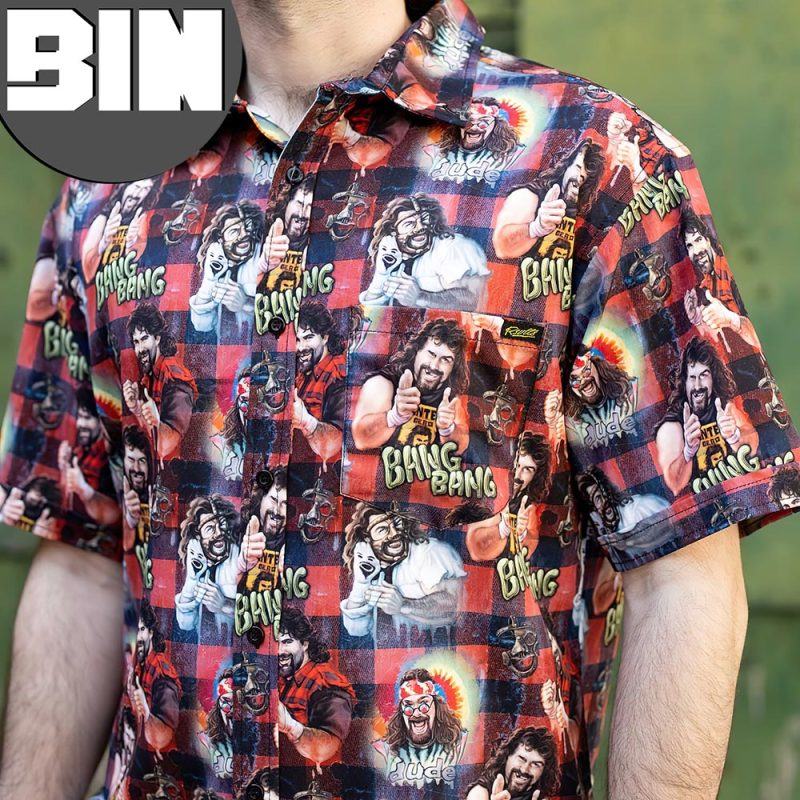 The Many Faces Of Mick Foley WWE Hawaiian Shirt - Binteez