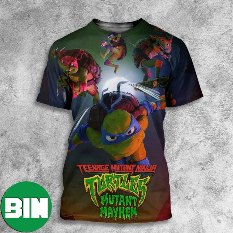 Teenage Mutant Ninja Turtles Mutant Mayhem Leo Characters Cards T-Shirt ...