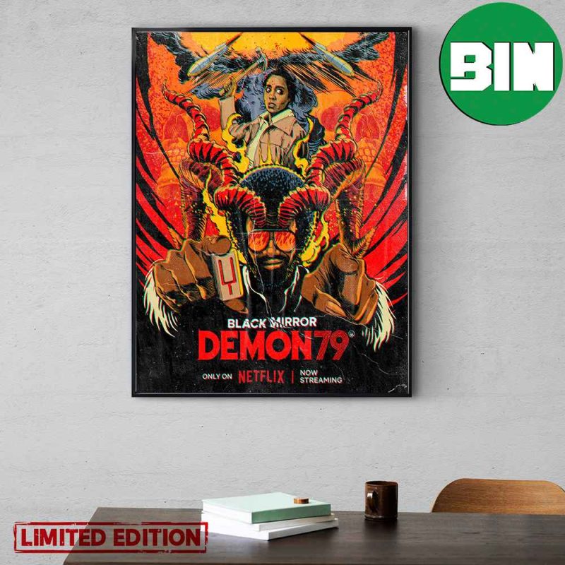 Black Mirror Demon 79 Netflix Movie 2023 Home Decor Poster Canvas - Binteez