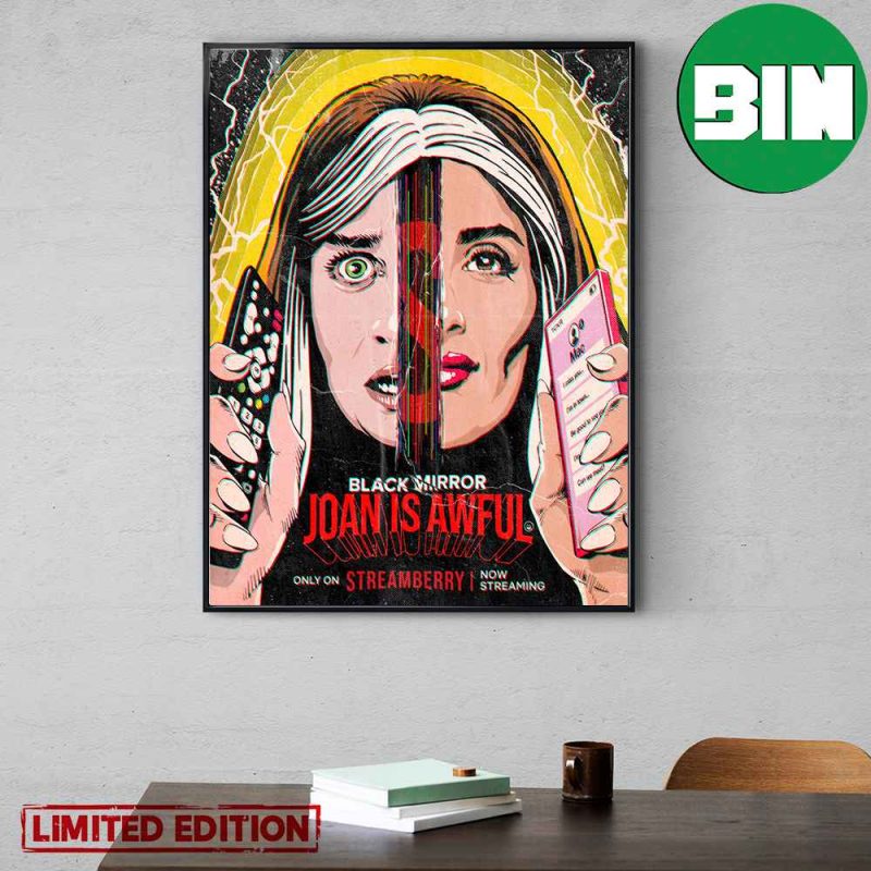 Black Mirror Joan Is Awful Netflix Movie Home Decor Poster Canvas - Binteez
