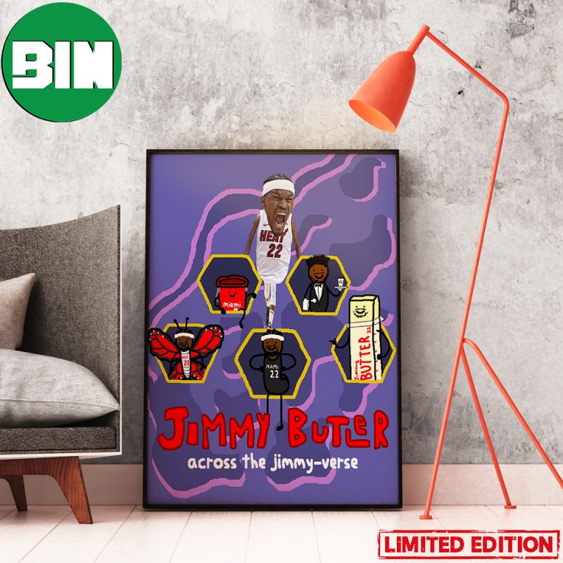 Jimmy Butler Across The Jimmy-Verse Spider-Man Style Home Decor Poster ...