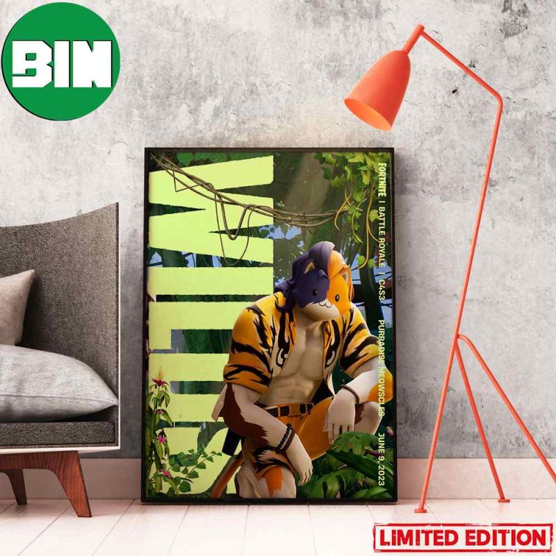 Purradise Meowscles Fortnite WILDS Rise Of The Beasts Home Decor Poster ...