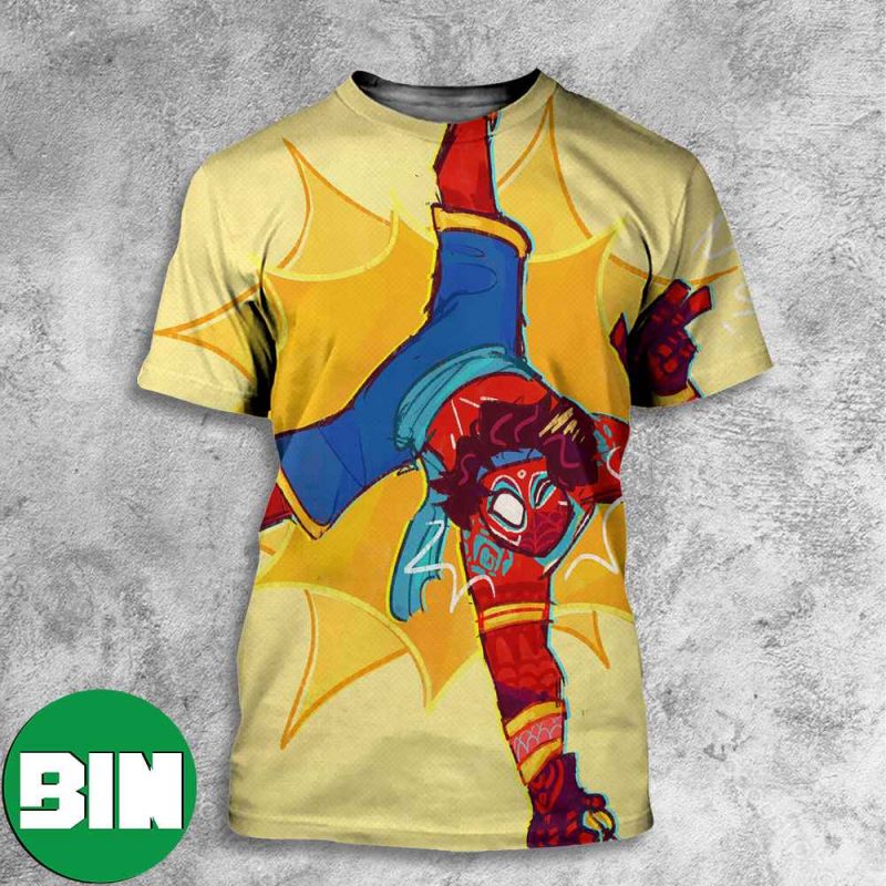 Spider-Man Pavitr Prabhakar Across The SpiderVerse 3D T-Shirt - Binteez