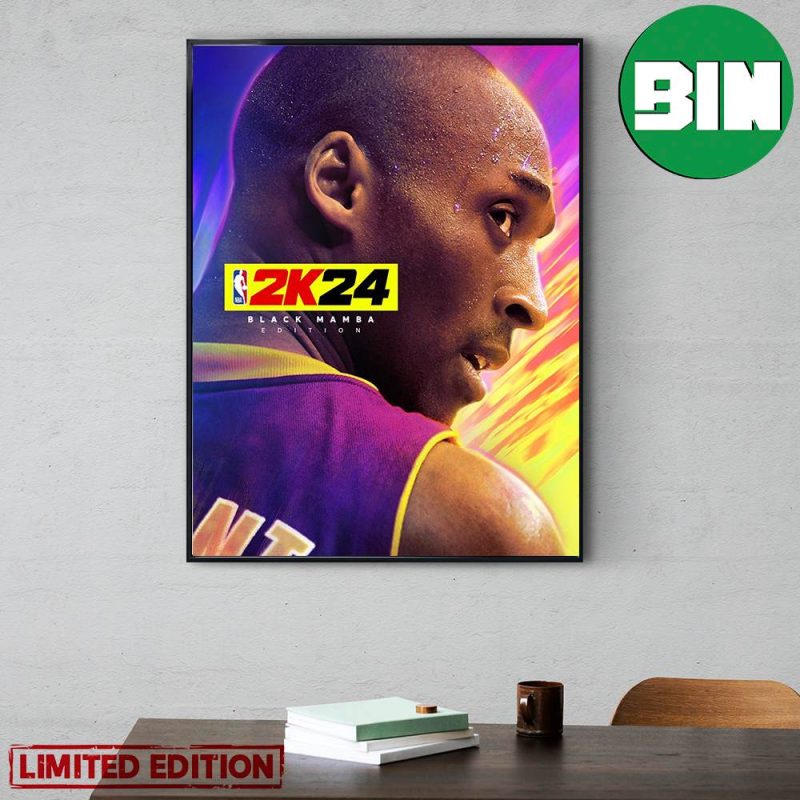 Black Mamba Edition Kobe Bryant NBA 2K24 Home Decor Poster Canvas - Binteez