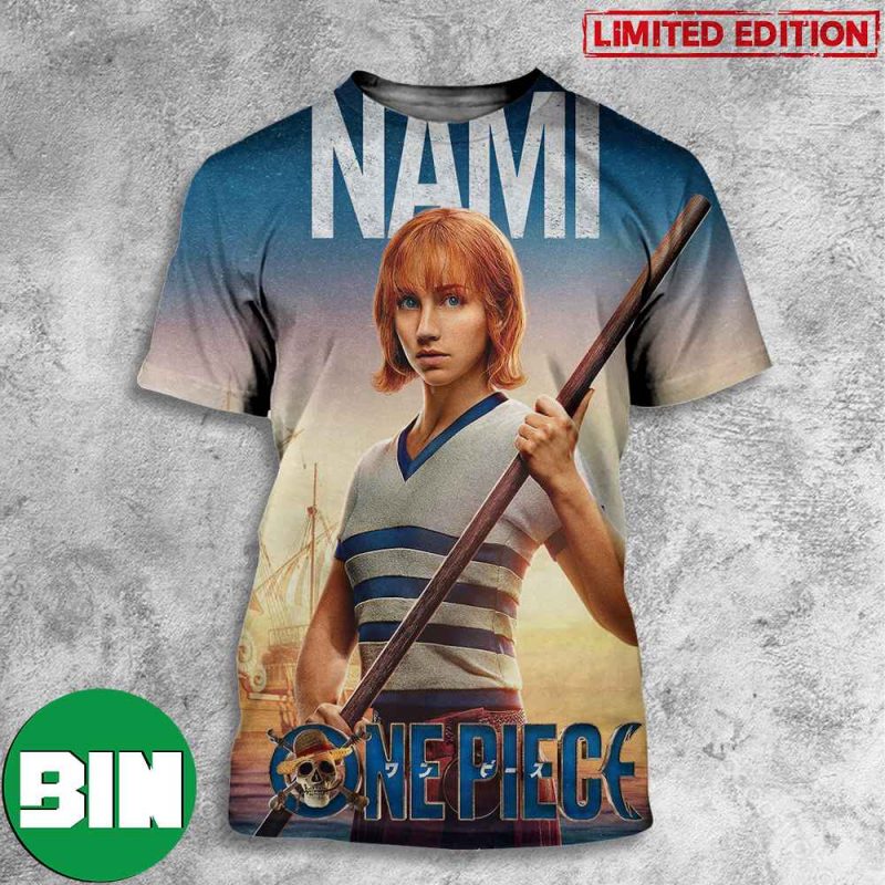 Nami One Piece Live Action Netflix Poster 3D T-Shirt - Binteez
