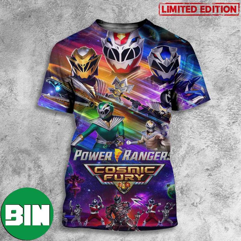Power Rangers Cosmic Fury 3D T-Shirt - Binteez