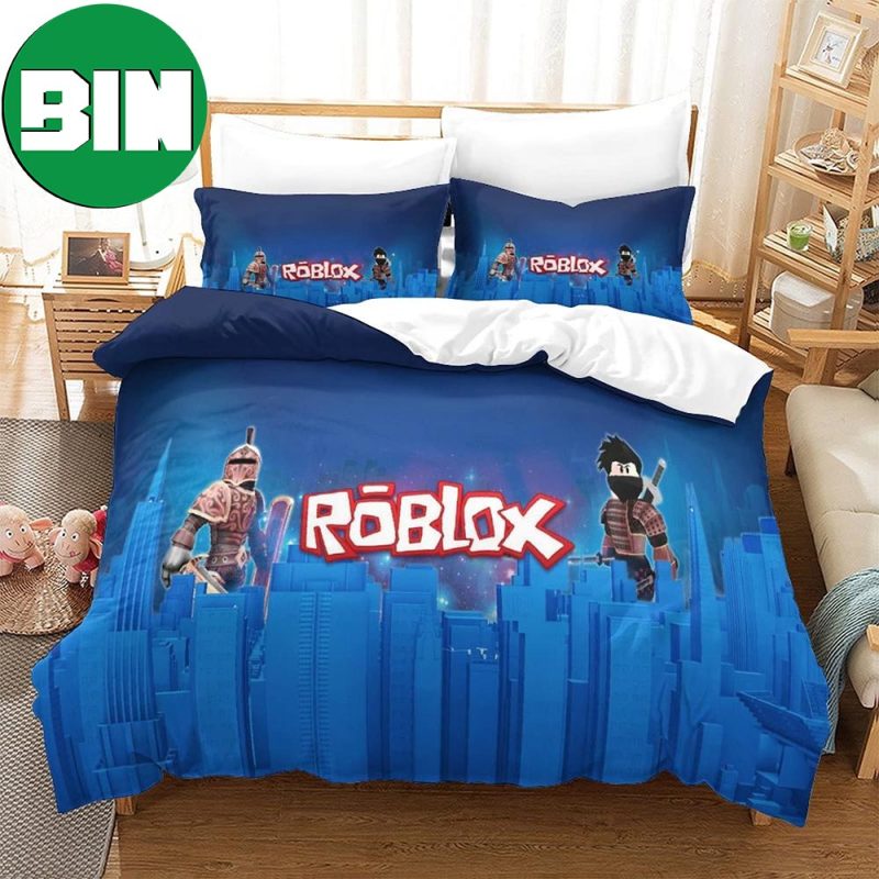 Inside The World Of Roblox Games For Kids Duvet Cover Roblox Bedding ...