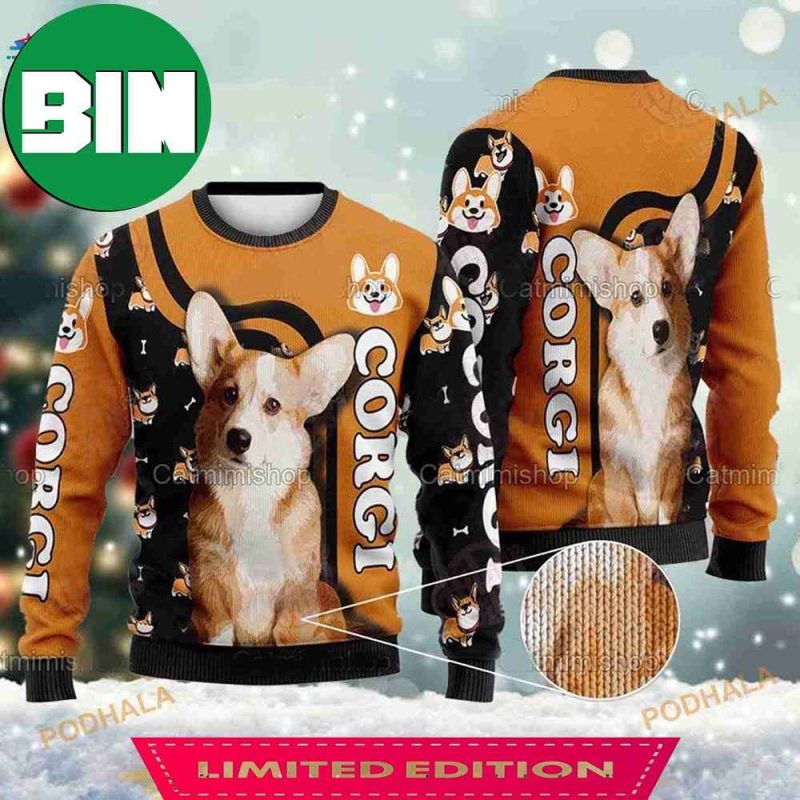 Corgi Christmas Funny Ugly Sweater For Men And Women - Binteez