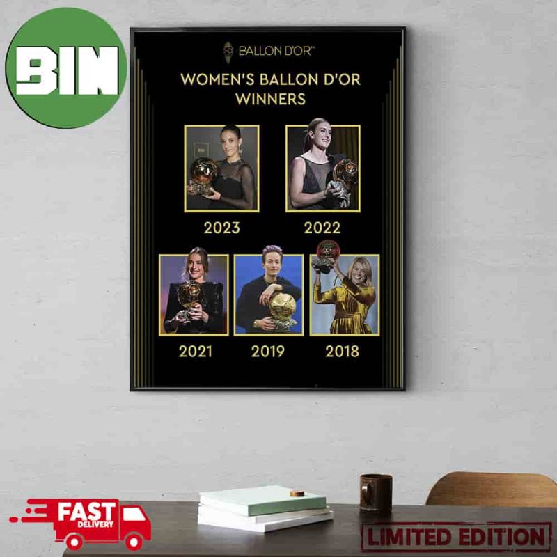 Here Are All The Women's Ballon d'Or Winners 2018 to 2023 Home Decor ...