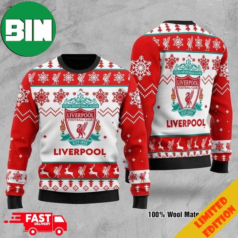 Liverpool FC Christmas 2023 Holiday Gift Ugly Sweater - Binteez