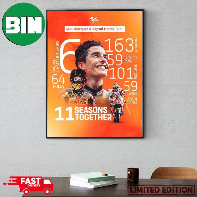 Marc Marquez And Repsol Honda Team 11 Seasons Together World ...