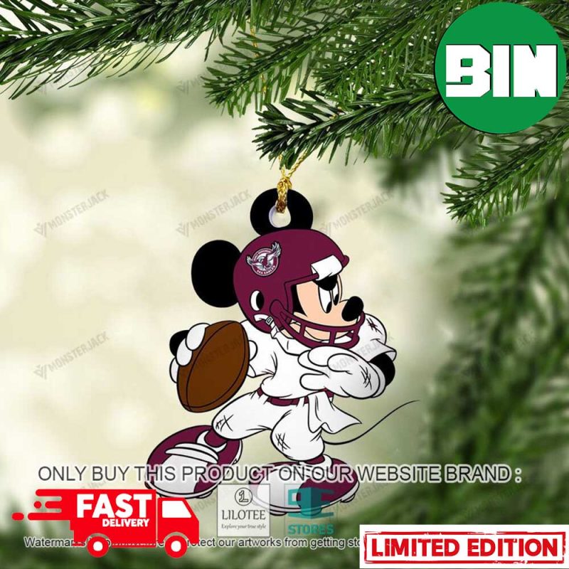 Mickey Mouse NRL Manly Warringah Sea Eagles Christmas Tree Decorations ...