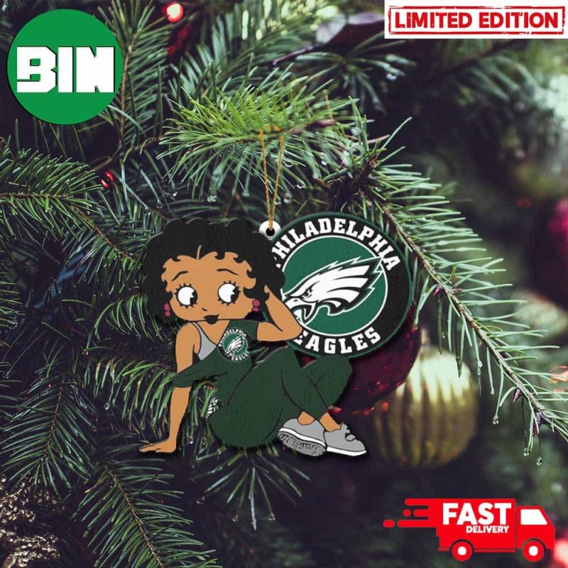 Philadelphia Eagles x Betty Boop Christmas Tree Decorations 2023 ...