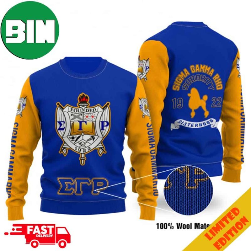 Sigma Gamma Rho Sorority 1922 Sisterhood Ugly Sweater For Men And Women ...
