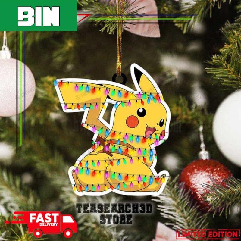 Thicc Pikachu Pokemon Led Christmas 2023 Tree Decorations Holiday ...