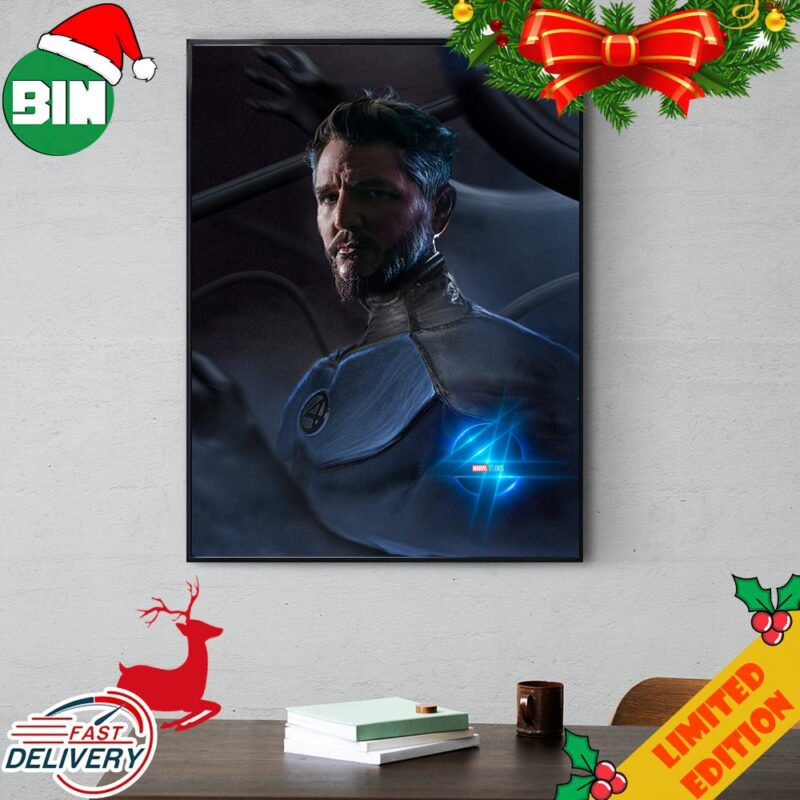 Funny Daddy Reed Richards Pedro Pascal Fantastic Four Fan Art For Marvel Studios Poster Canvas ...