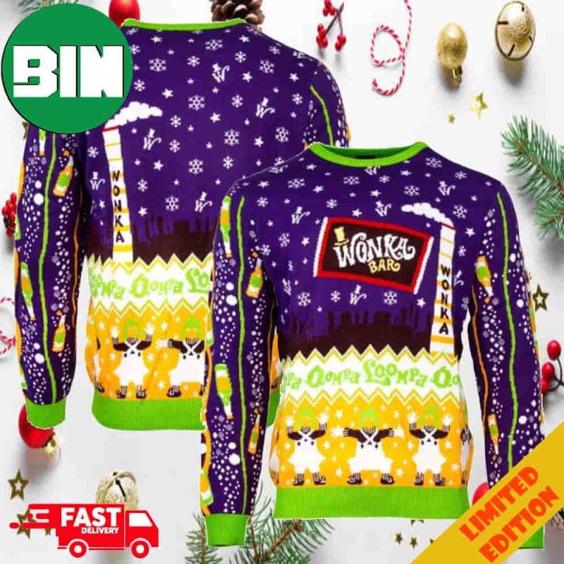 Willy Wonka And The Chocolate Factory Christmas 2023 Holiday Ugly Sweater - Binteez