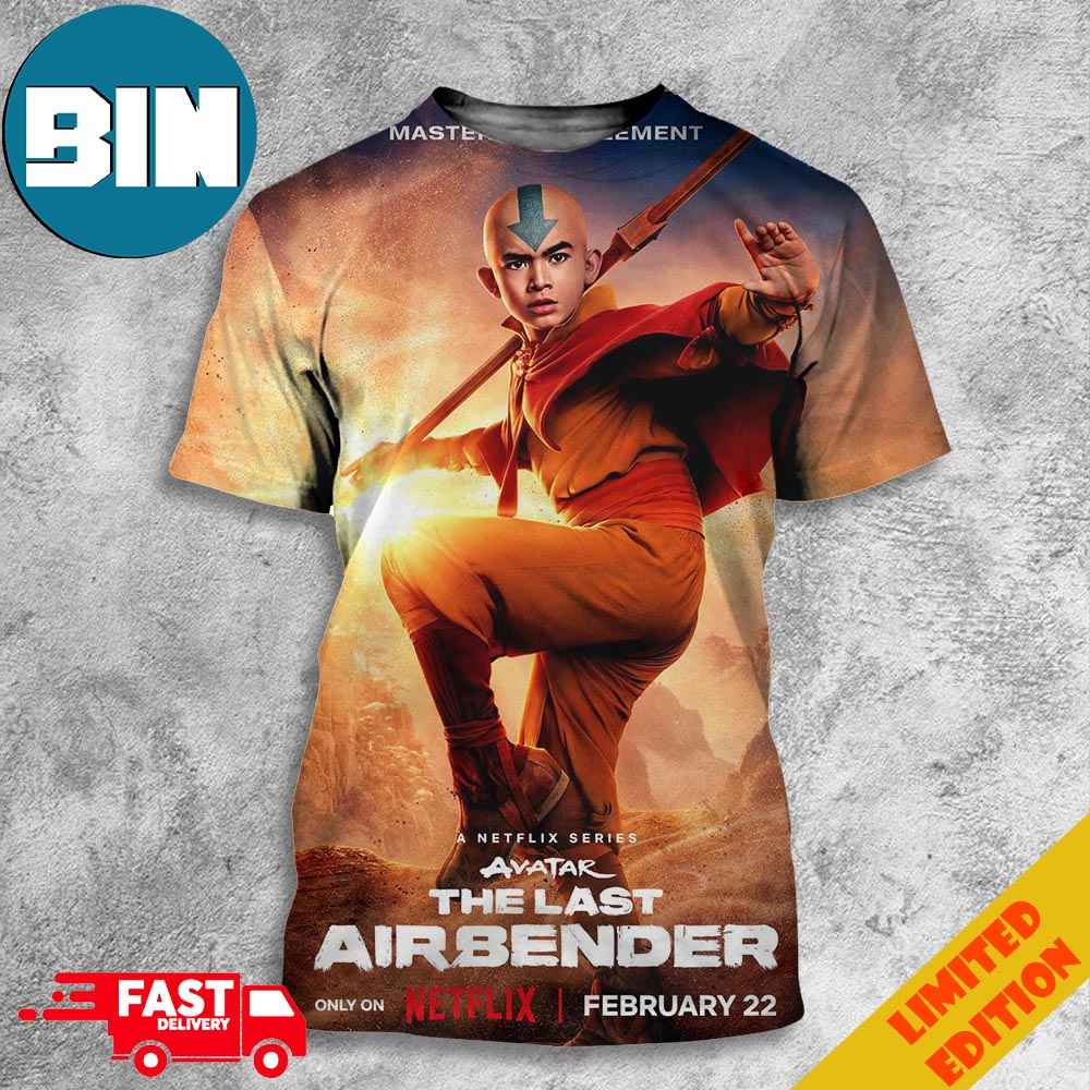 Aang In The live-Action ‘AVATAR THE LAST AIRBENDER’ Series 3D T-Shirt ...