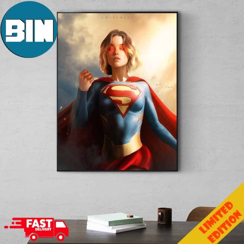 Milly Alcock aka Super Girl DCU By Mizuriau Poster Canvas Home ...