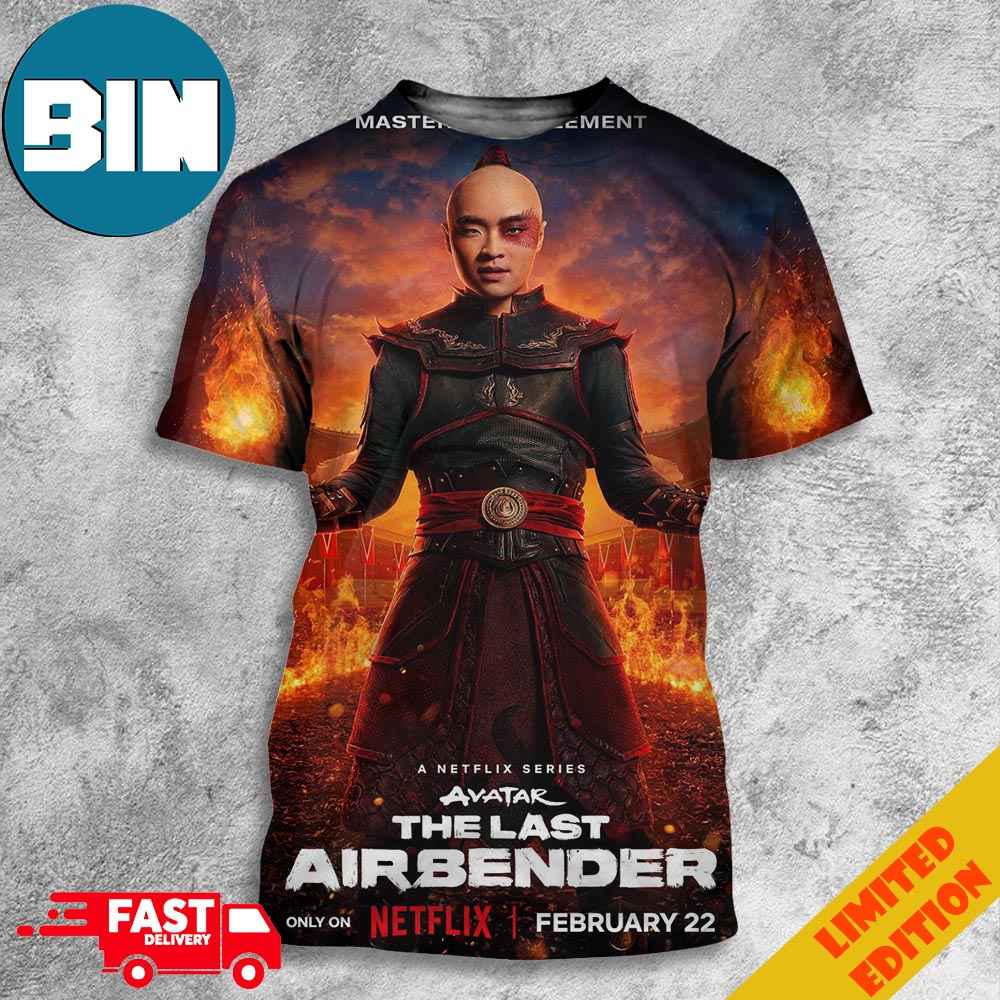 Zuko In The Live-Action ‘AVATAR THE LAST AIRBENDER’ Series 3D T-Shirt ...