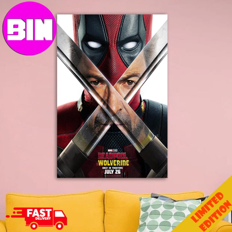 New Poster For Deadpool And Wolverine Marvel Studios Deadpool 3 Poster ...