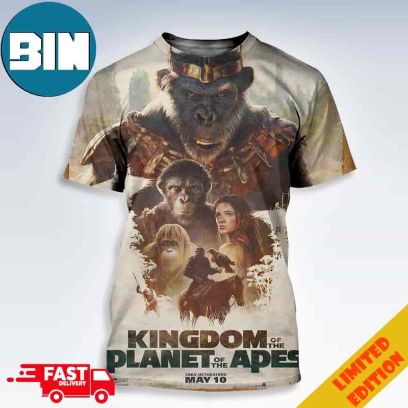 New Poster For Kingdom Of The Planet Of The Apes All-Over Print Polo ...