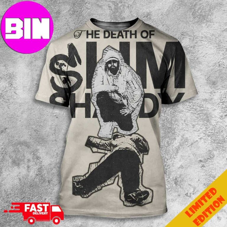 Eminem The Death Of Slim Shady Merchandise Two Sides T-Shirt - Binteez